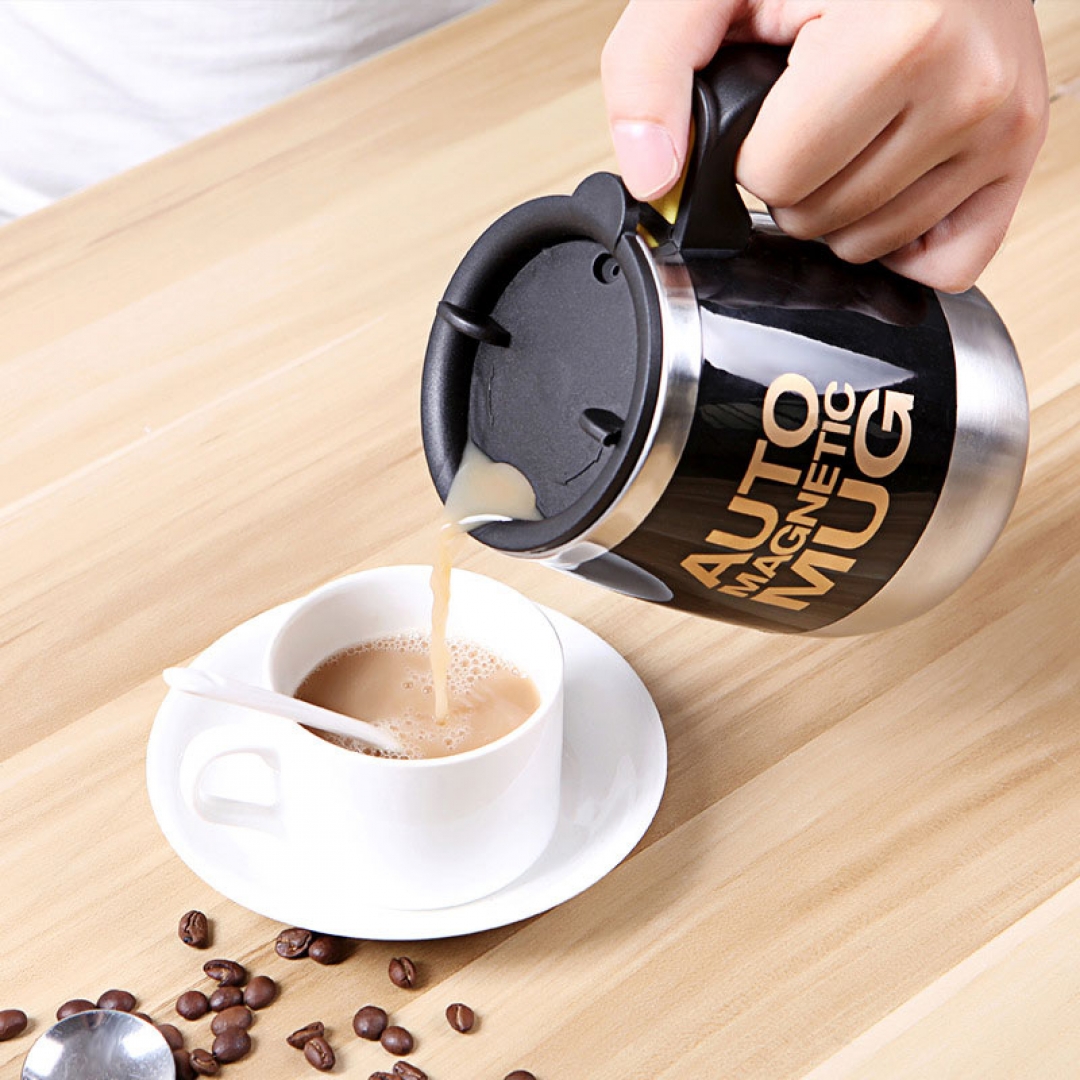 Automatic Magnetic Stainless Steel Self Stirring Mug – FEJJ MALL