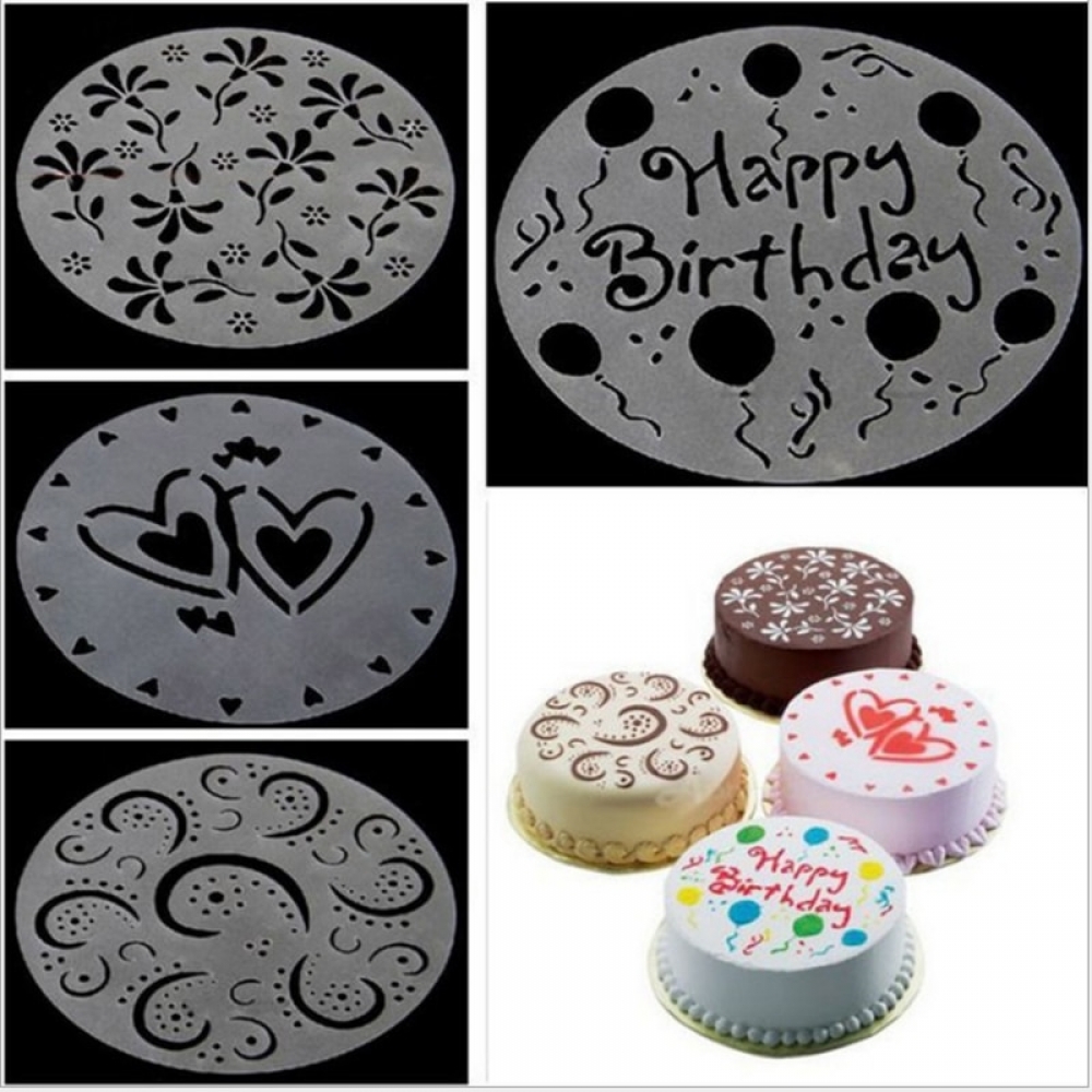 Plastic Cake Decorating Stencils – FEJJ MALL