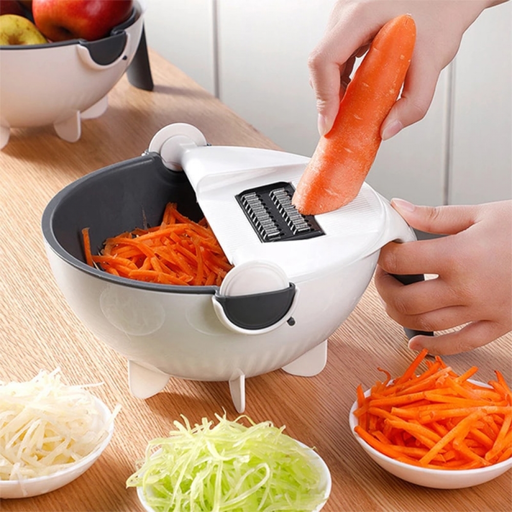Multi-functional Vegetable Cutter With Drain Basket – FEJJ MALL