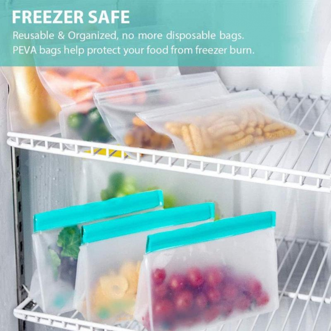 Reusable Silicone Leakproof Food Storage Ziplock Bag – FEJJ MALL